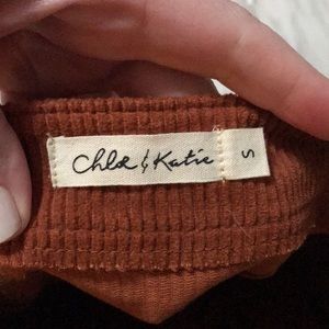 Skirts | Chloe And Katie Rust Corduroy Button Miniskirt | Poshmark